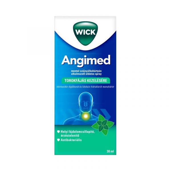 Angimed/Angised mentol oldatos spray+pumpa 30ml - Kulcs Patikák