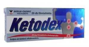Ketodex 25 mg filmtabletta/26 20x Aclar-Al - Kulcs Patikák